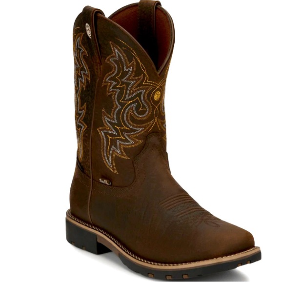 Justin Boots | Shoes | Justin Goerge Strait Fireman Brown Boots Mens ...
